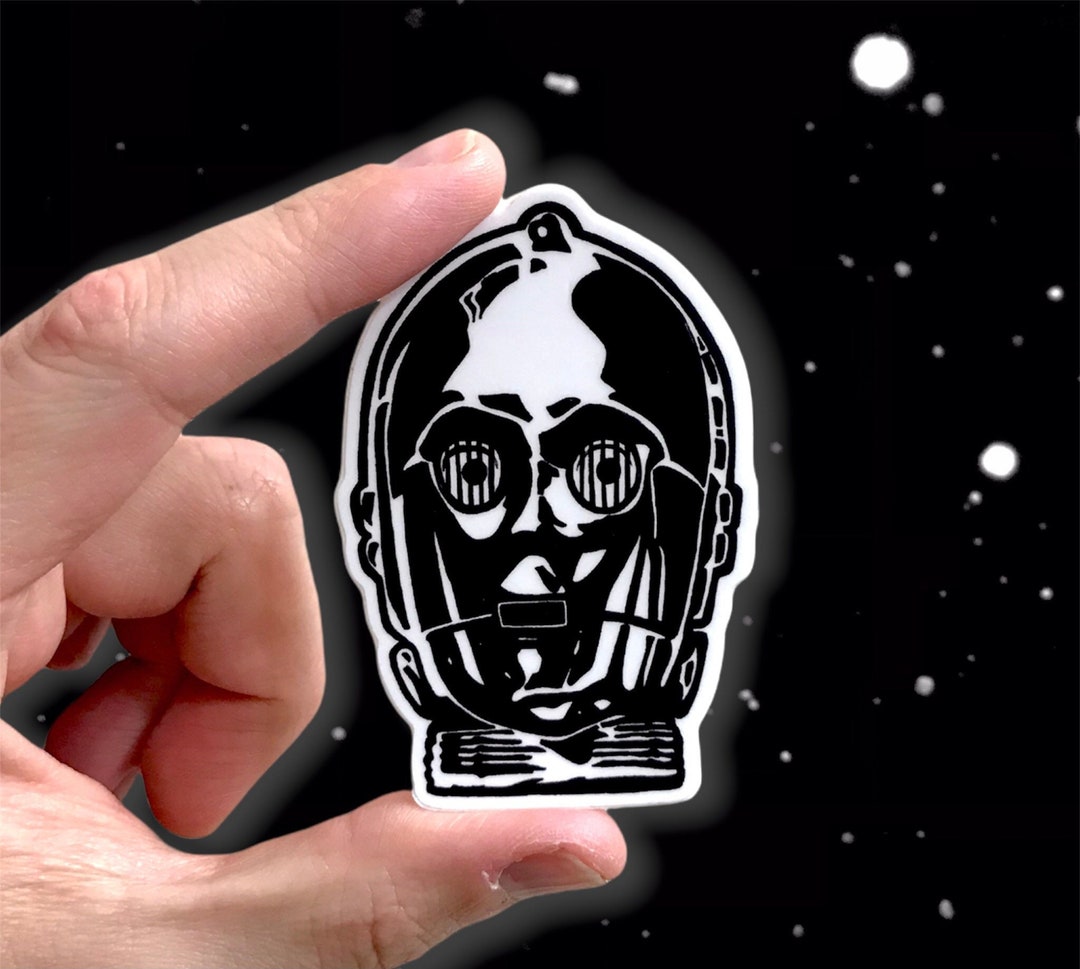 C-3PO Sticker: Star Wars Droid Vinyl Decals | 2.11" X 3" - Etsy