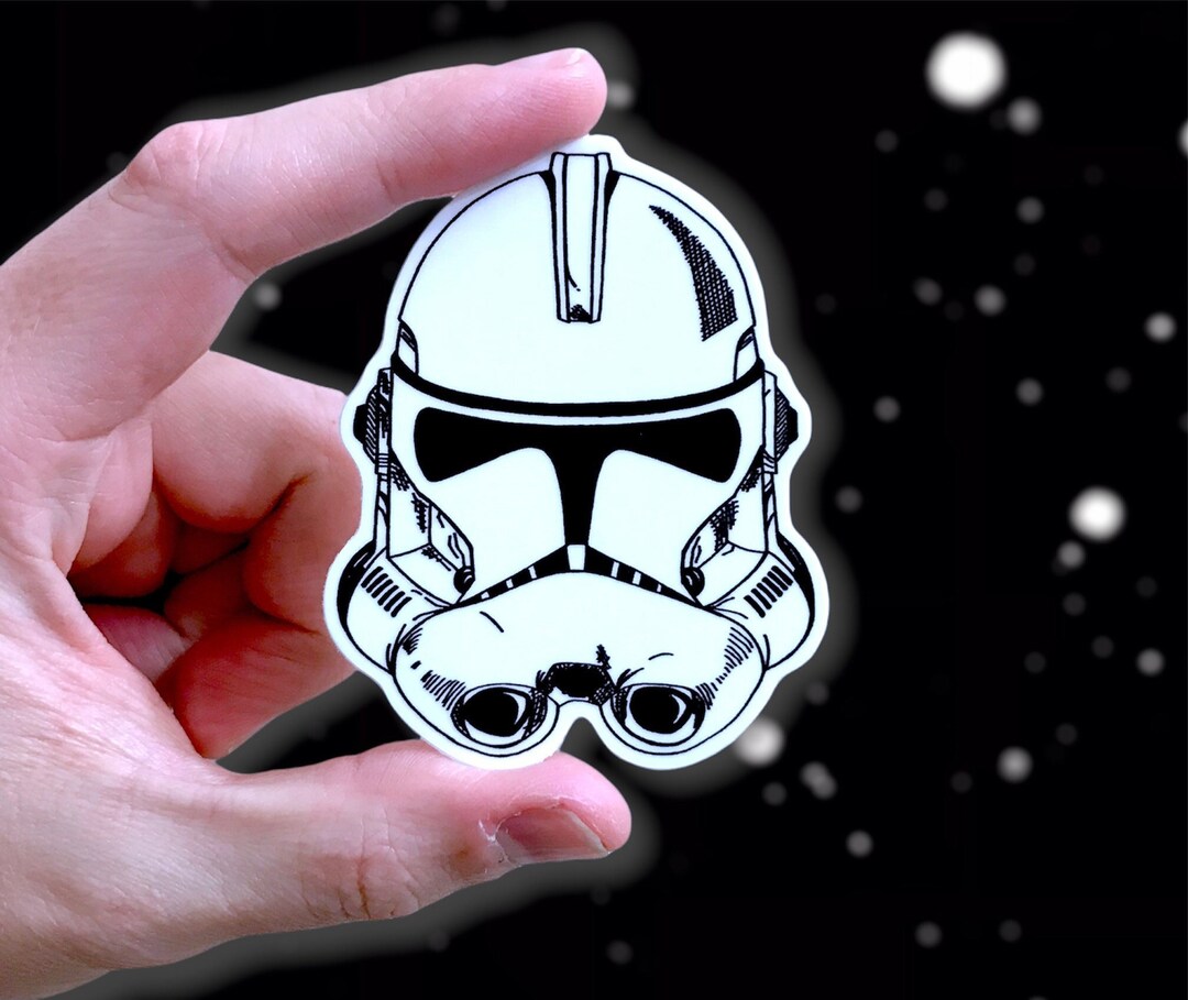 Clone Trooper Sticker | "Grand Army of the Republic" (Clone Wars) Star ...