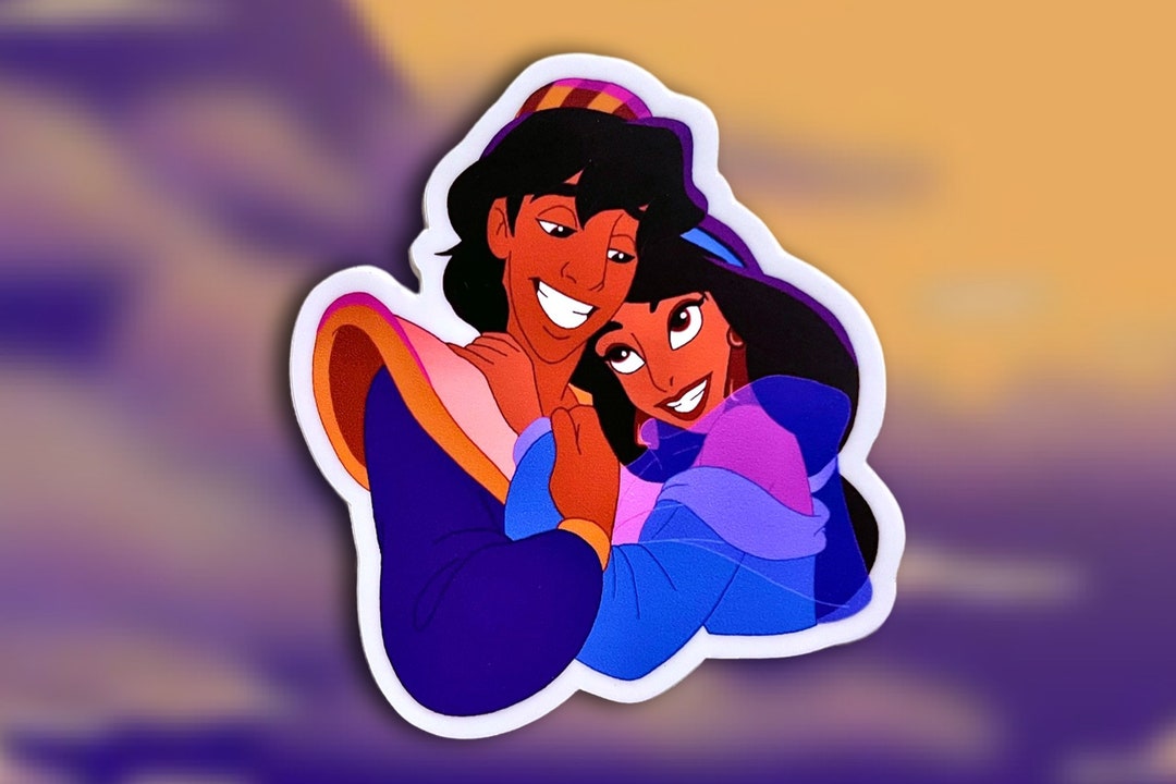 Aladdin Jasmine Sticker a Whole New World Aladdin Disney Waterproof ...