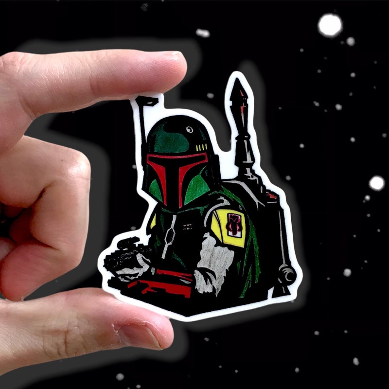 Boba Fett Stickers - Etsy