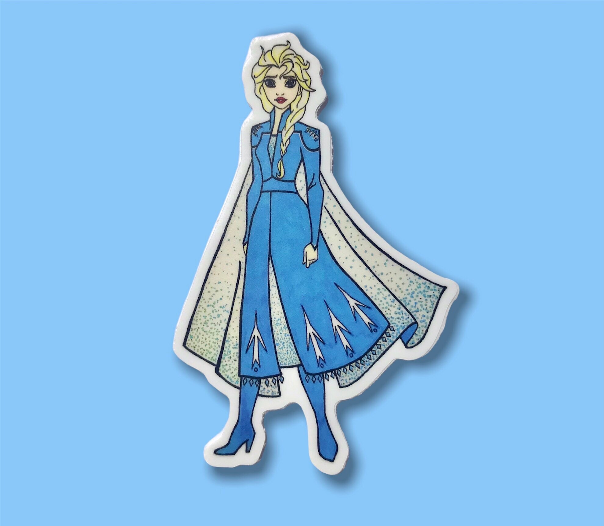 Elsa Frozen Sticker frozen 2 Disney Princess | Etsy