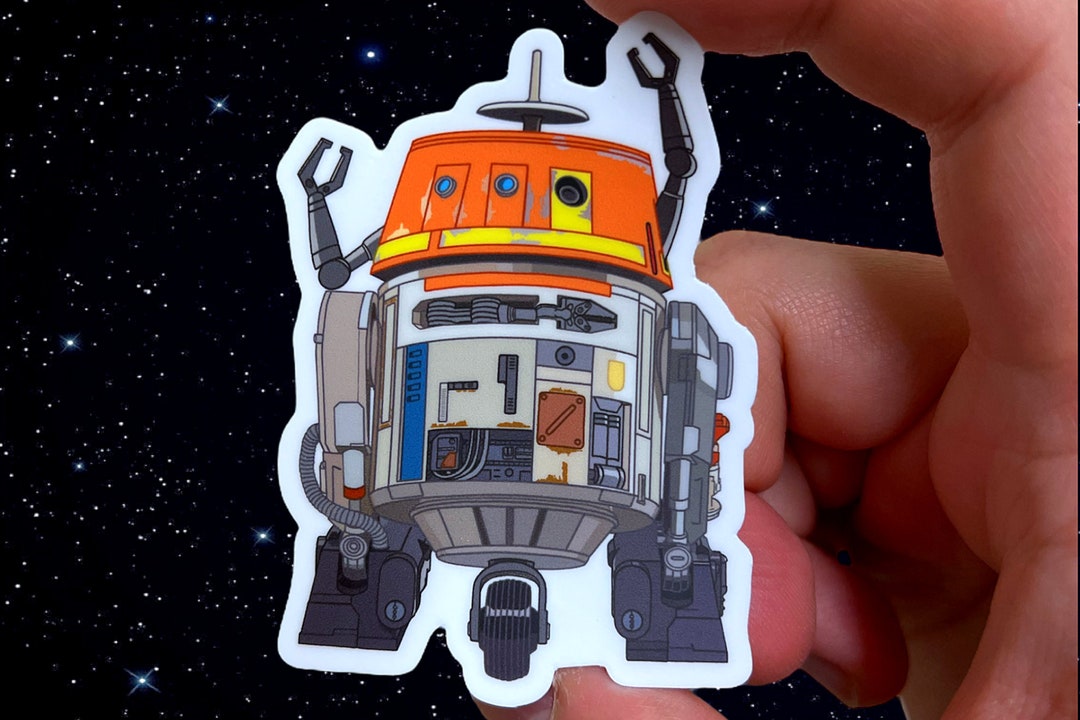 Chopper Sticker: Star Wars Rebels Droid Clear Vinyl Decal | 2.15" X 3 ...