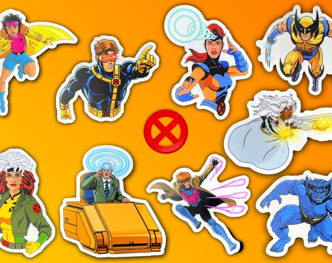 X-men Sticker Collection Marvel Comics Wolverine Waterproof Vinyl ...