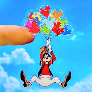 Goofy Mickey Balloons Sticker | “main Street USA” Disney Waterproof ...