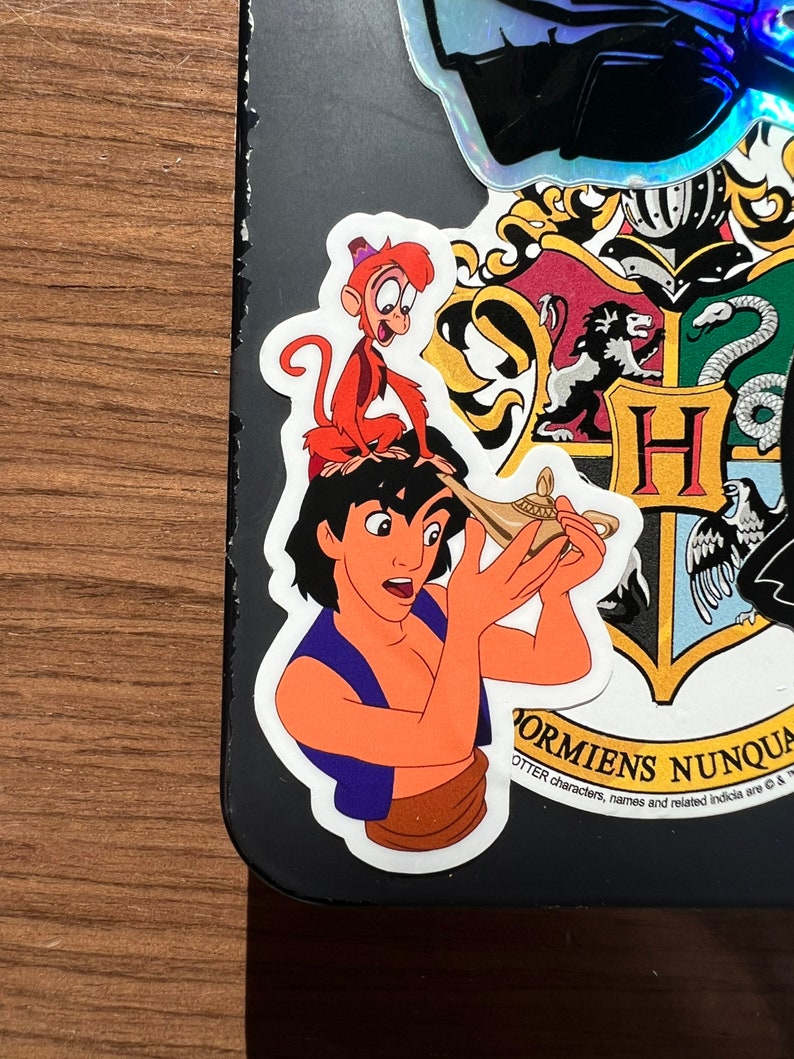 Aladdin + Abu Sticker: Disney Vinyl Decals | 1.88" X 3" - Etsy