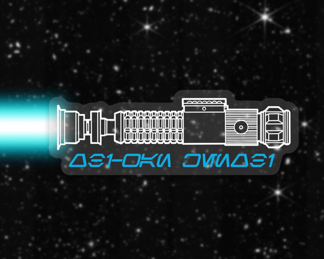 Obi-wan Kenobi Lightsaber Sticker: Star Wars Clear Vinyl Decals | 3" X ...