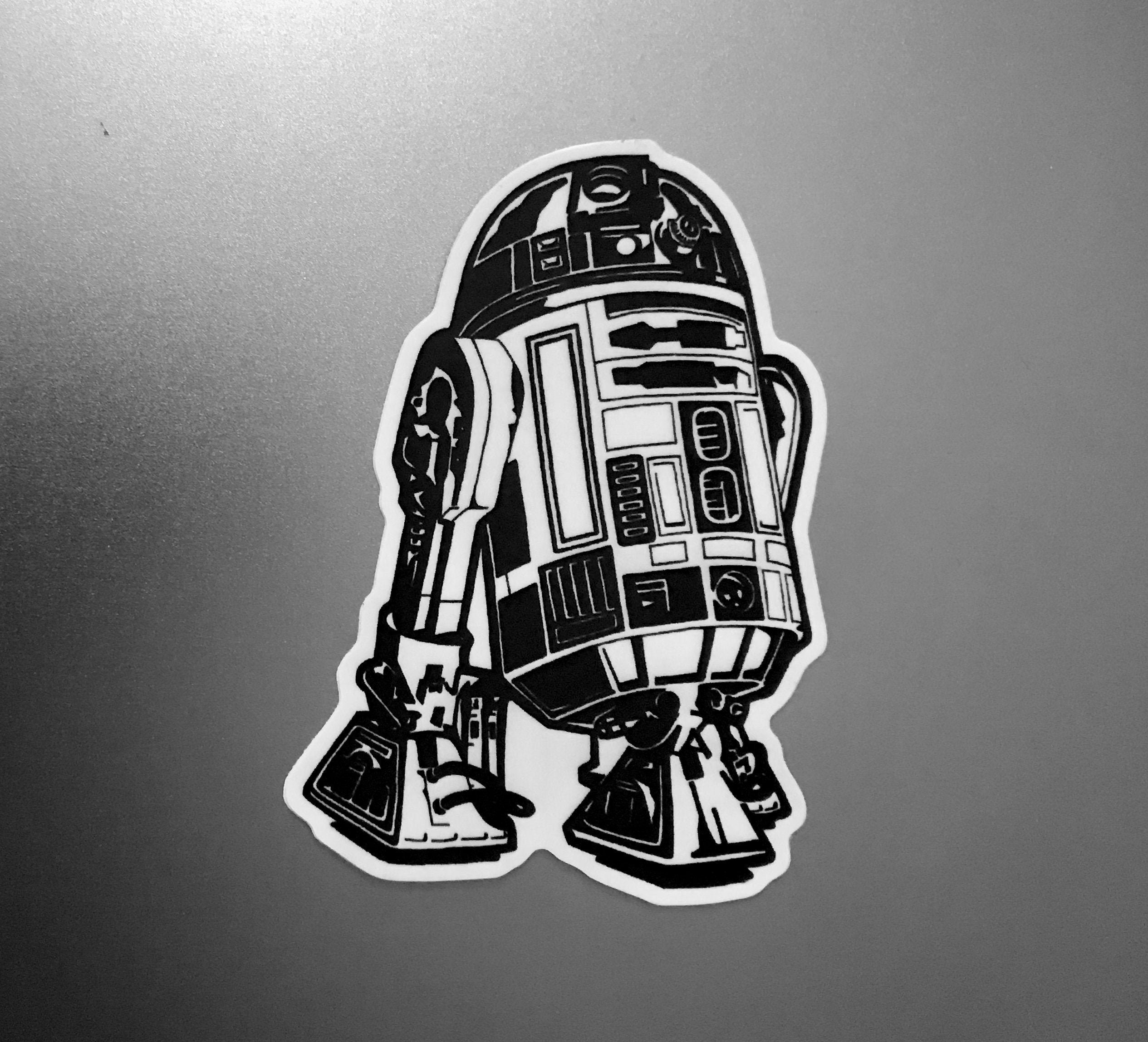 R2-D2 Sticker never Underestimate a Droid Star - Etsy Israel