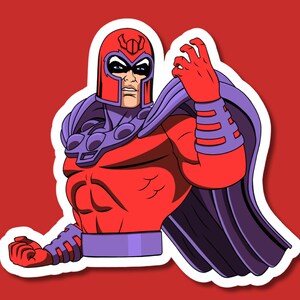 Magneto X-men Sticker: Marvel Clear Vinyl Decal | 3" X 2.67" - Etsy