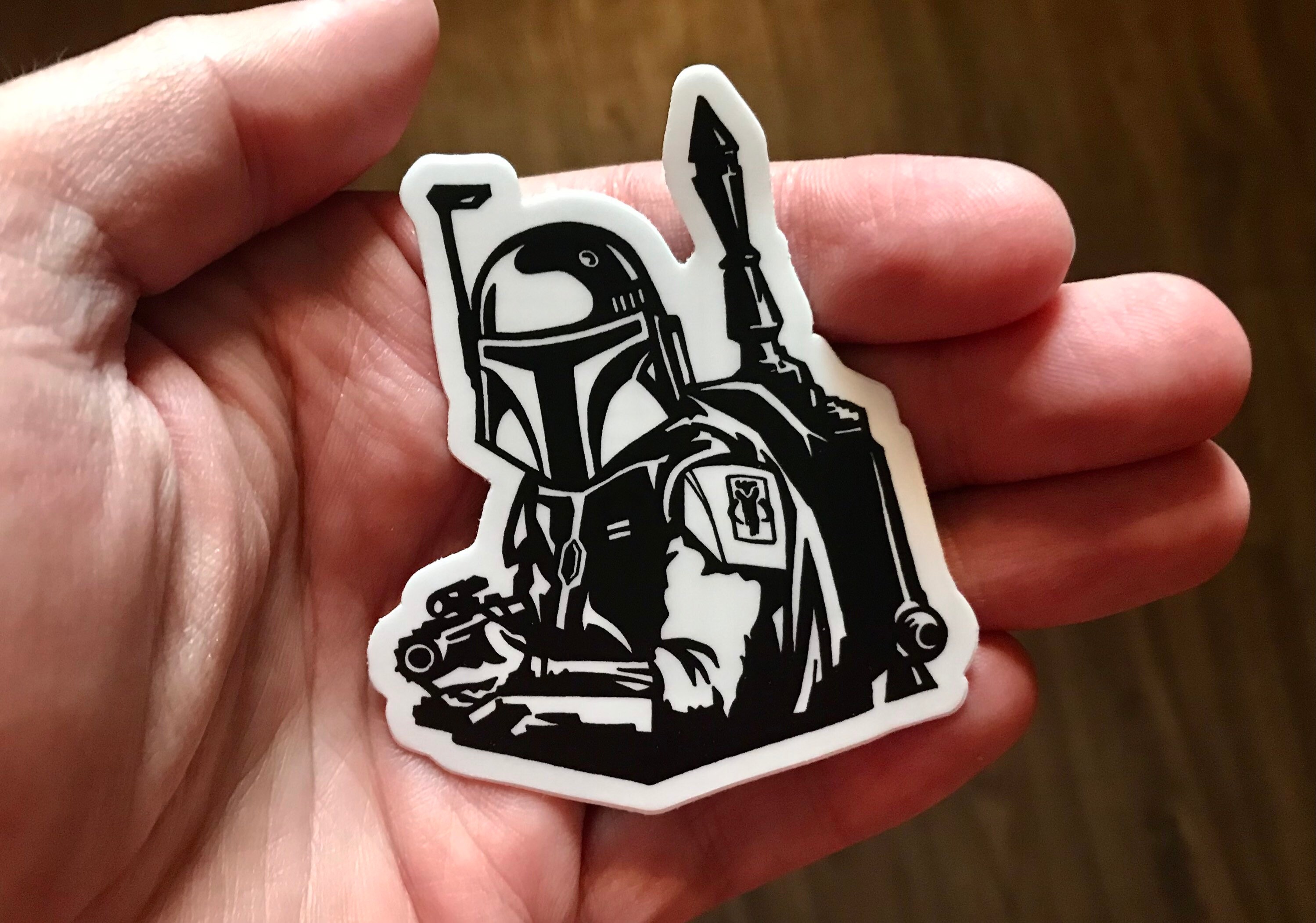 Boba Fett Sticker no Disintegrations Bounty Hunter | Etsy