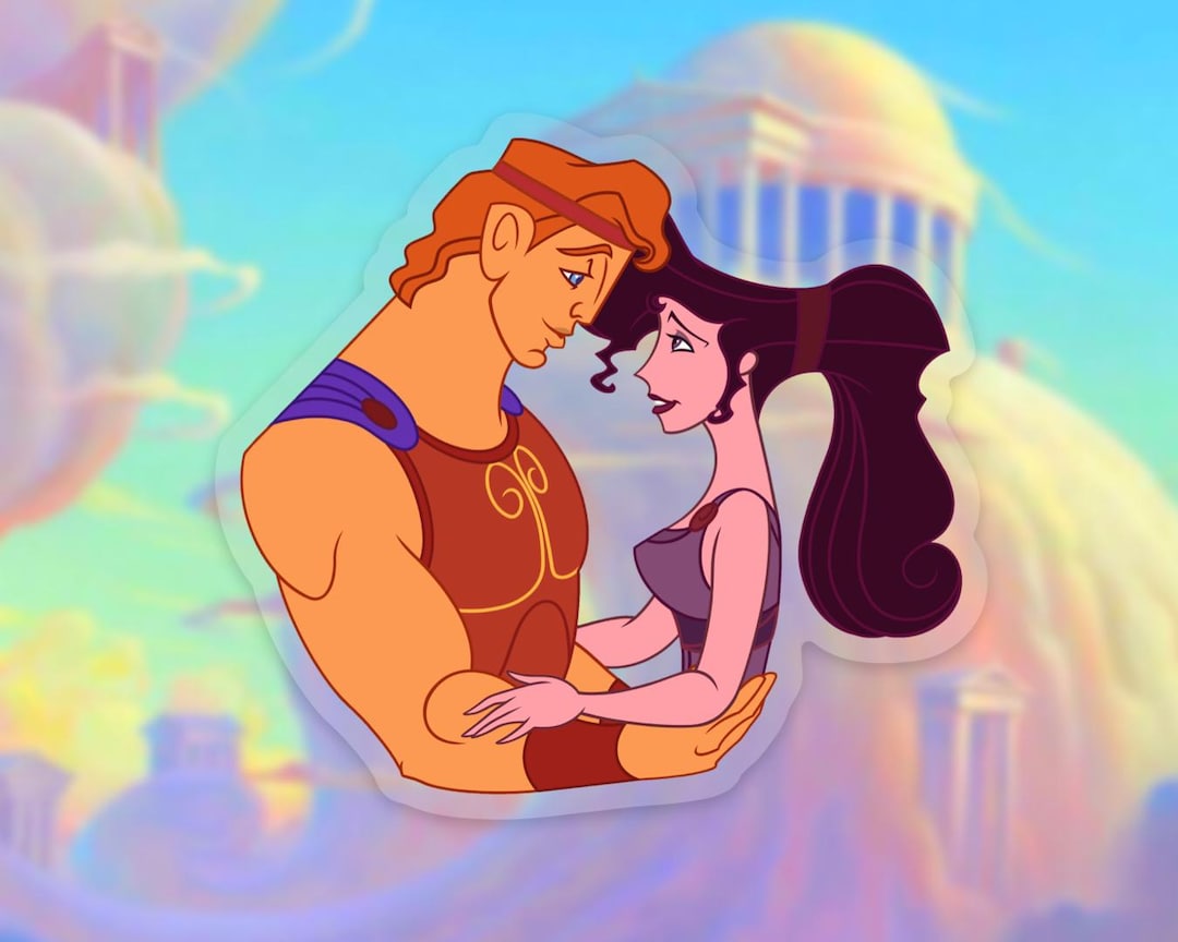 Hercules & Megara Clear Sticker | "i Won’t Say I’m in Love" Disney ...