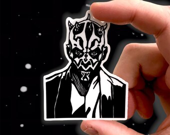 Star Wars Darth Maul Skull Vinyl Sticker - Etsy