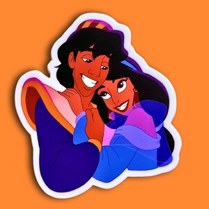 Aladdin + Jasmine Sticker: "a Whole New World" Disney Vinyl Decals | 2. ...