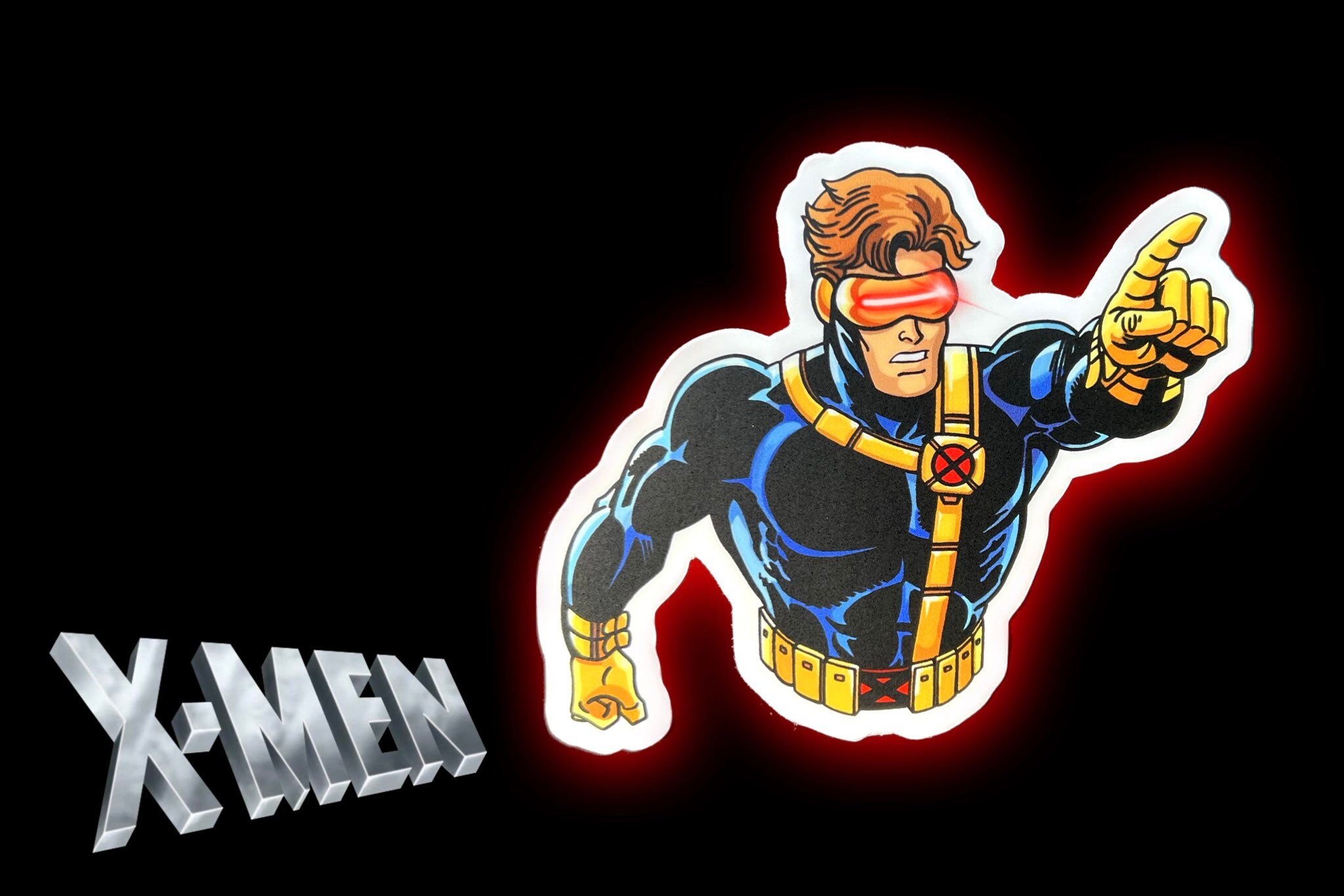 Cyclops X-men Sticker: Marvel Vinyl Decals | 3" X 2.56" - Etsy
