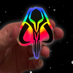 Mythosaur Skull Stickers: Star Wars Mandalorian Vinyl Decals | 5 ...