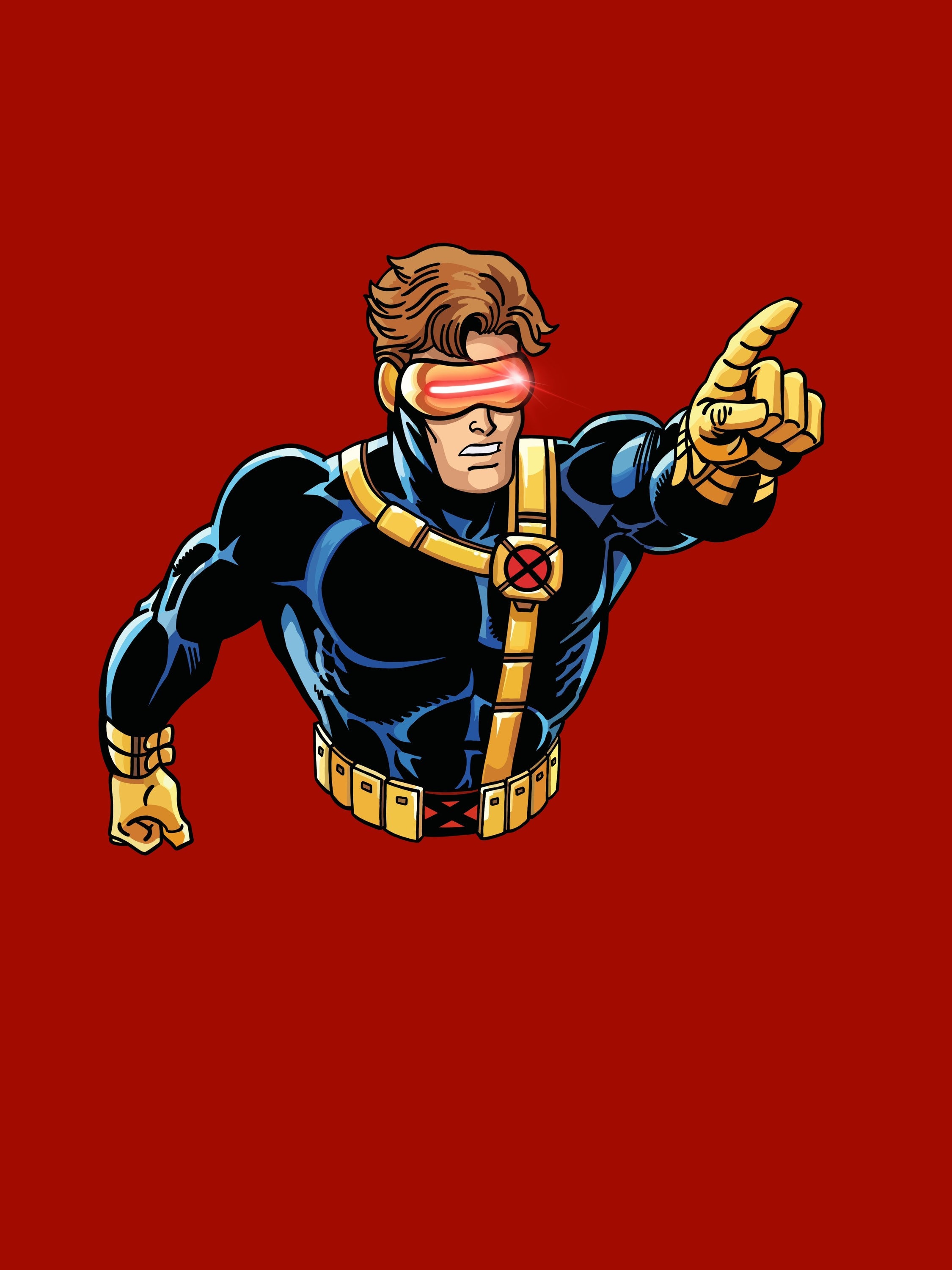Cyclops X-men Sticker: Marvel Vinyl Decals | 3" X 2.56" - Etsy