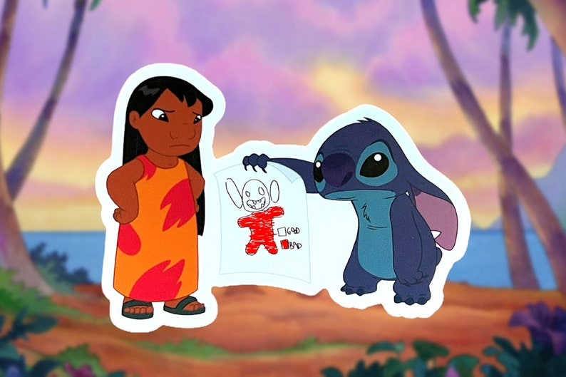 Lilo & Stitch Disney Sticker badness Level - Etsy