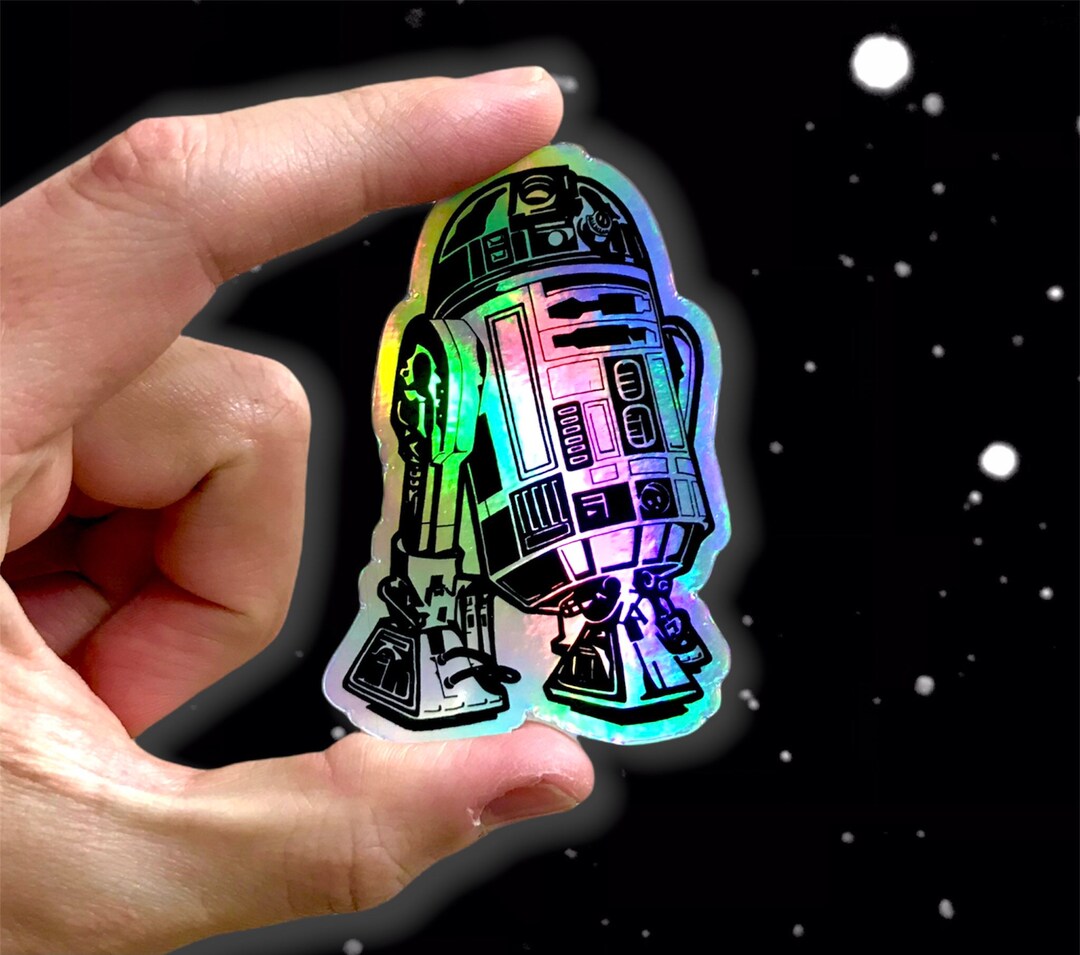 R2-D2 Sticker: Star Wars Droid Holographic Vinyl Decals | 2.16" X 3" - Etsy