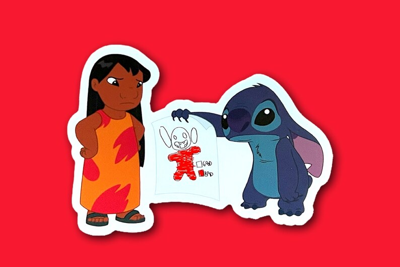 Lilo & Stitch Disney Sticker badness Level - Etsy