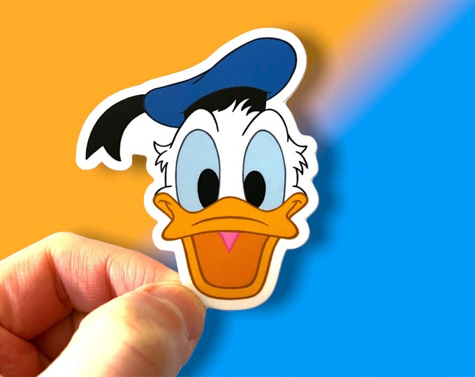 Donald Duck Sticker, Weather Proof, Water Resistant for Laptops, Water ...