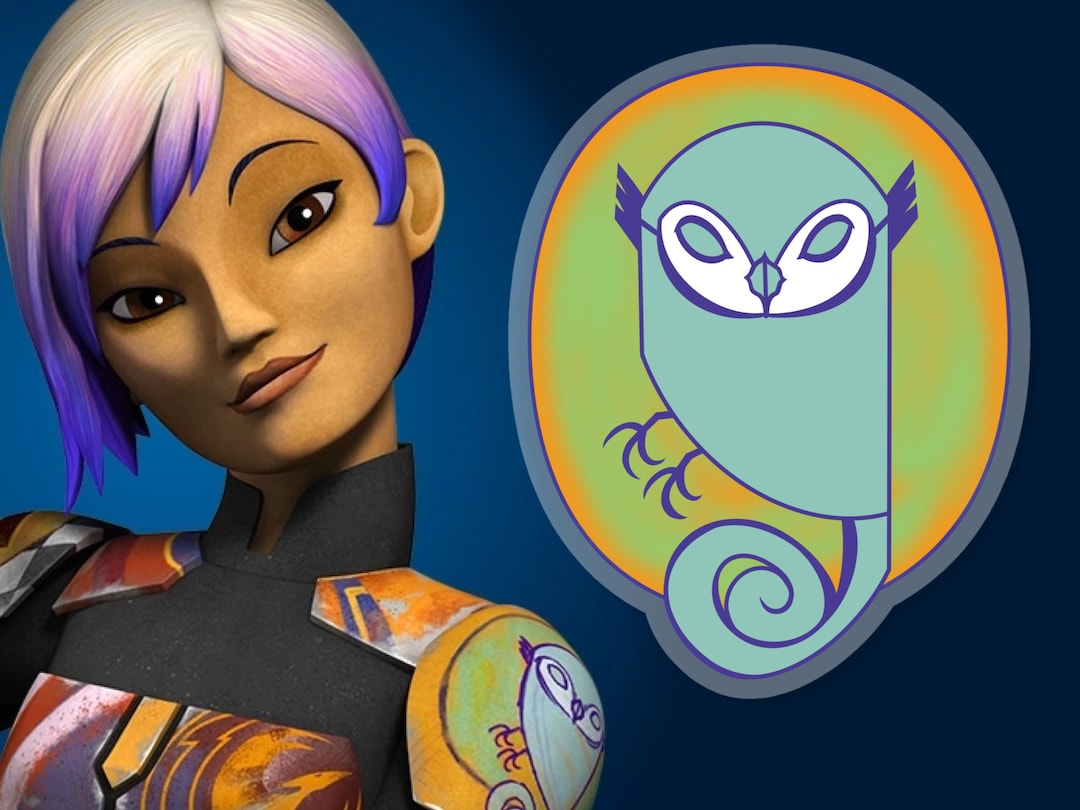 Sabine Wren Sticker: Star Wars Rebels "convor" Owl Clear Vinyl Decals ...