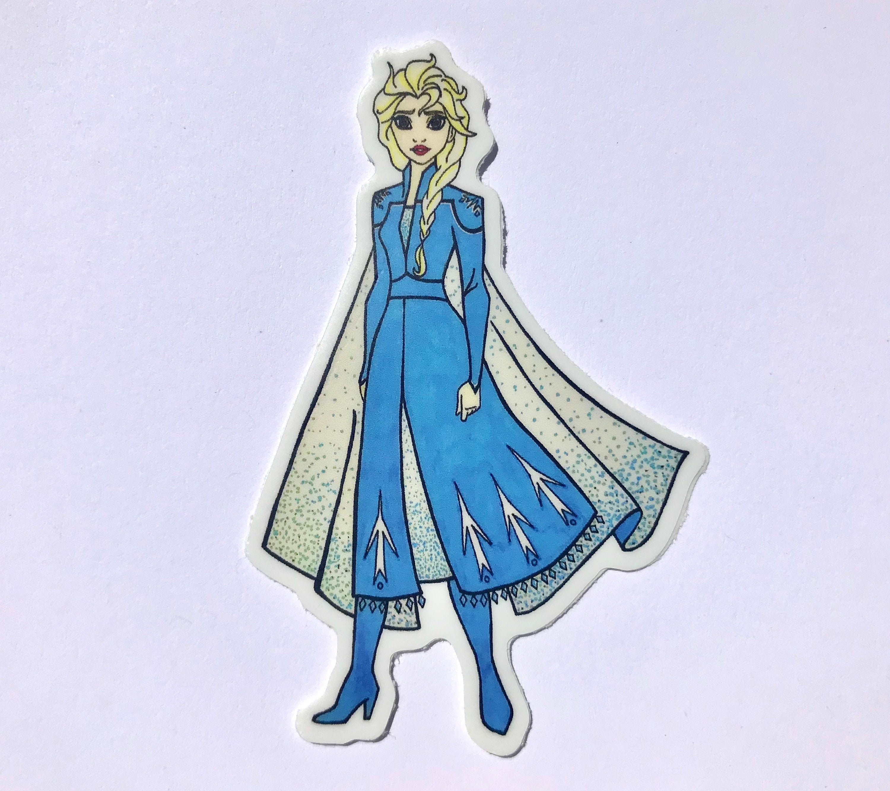 Elsa Frozen Sticker frozen 2 Disney Princess | Etsy