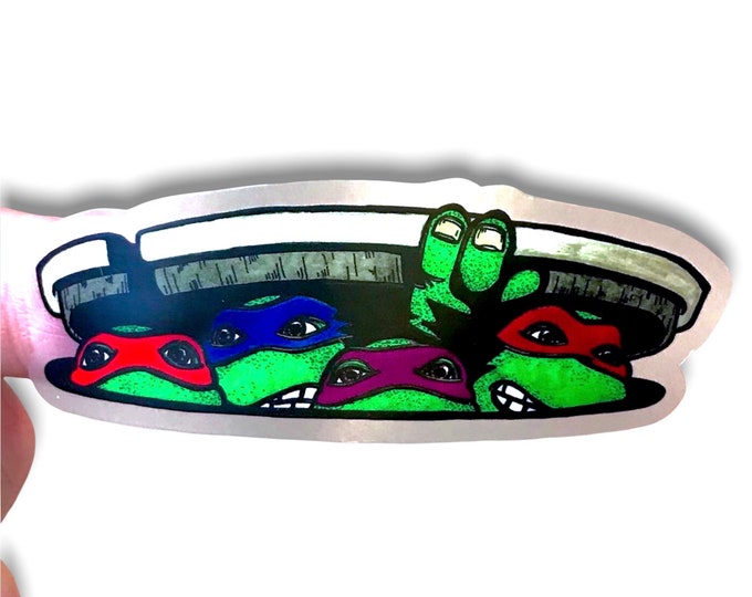 Teenage Mutant Ninja Turtles Animated Cartoon Stickers - Etsy