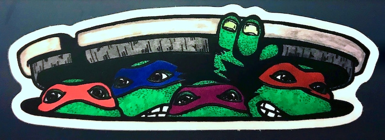 Teenage Mutant Ninja Turtles TMNT Sticker turtle | Etsy