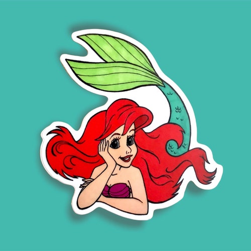 Little Mermaid Car Decal Disney Car Decal Vinyl Sticker - Etsy