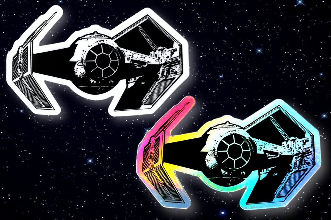 Darth Vader's TIE Advanced X1 Fighter Sticker | Star Wars Vinyl Decal ...