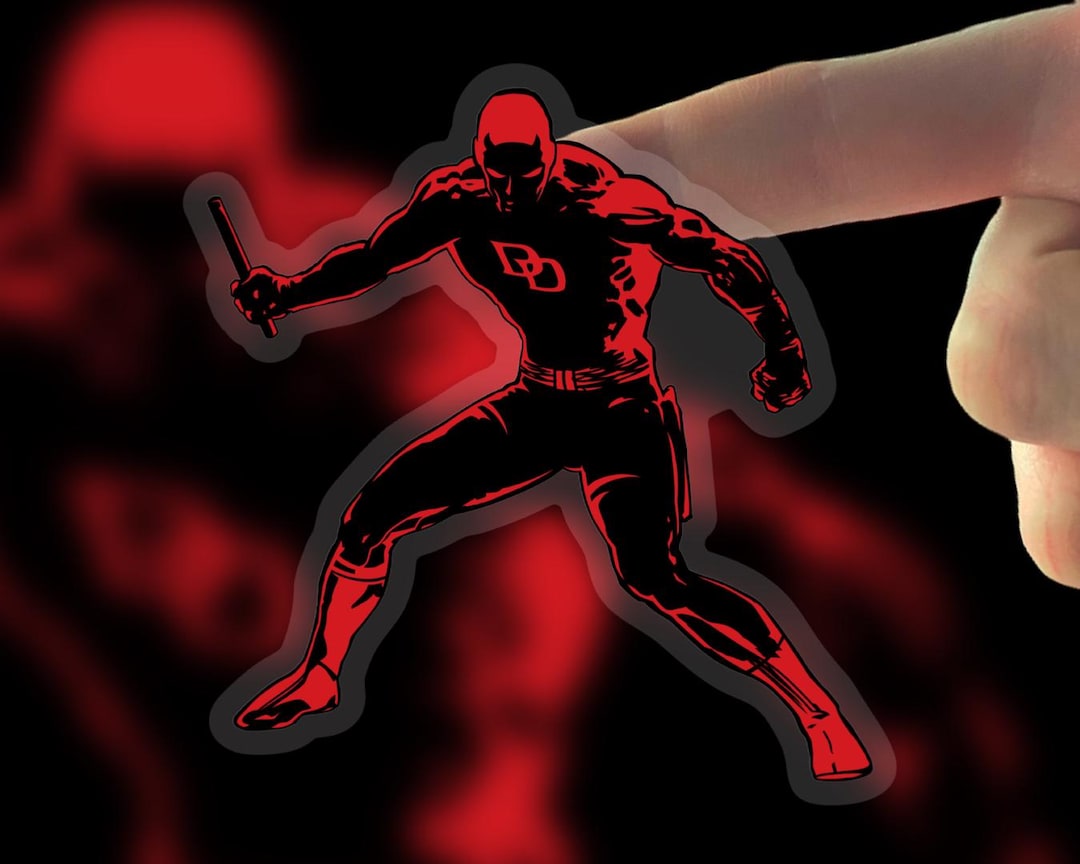 Daredevil Sticker: “devil of Hell’s Kitchen” Marvel MCU Clear Vinyl ...
