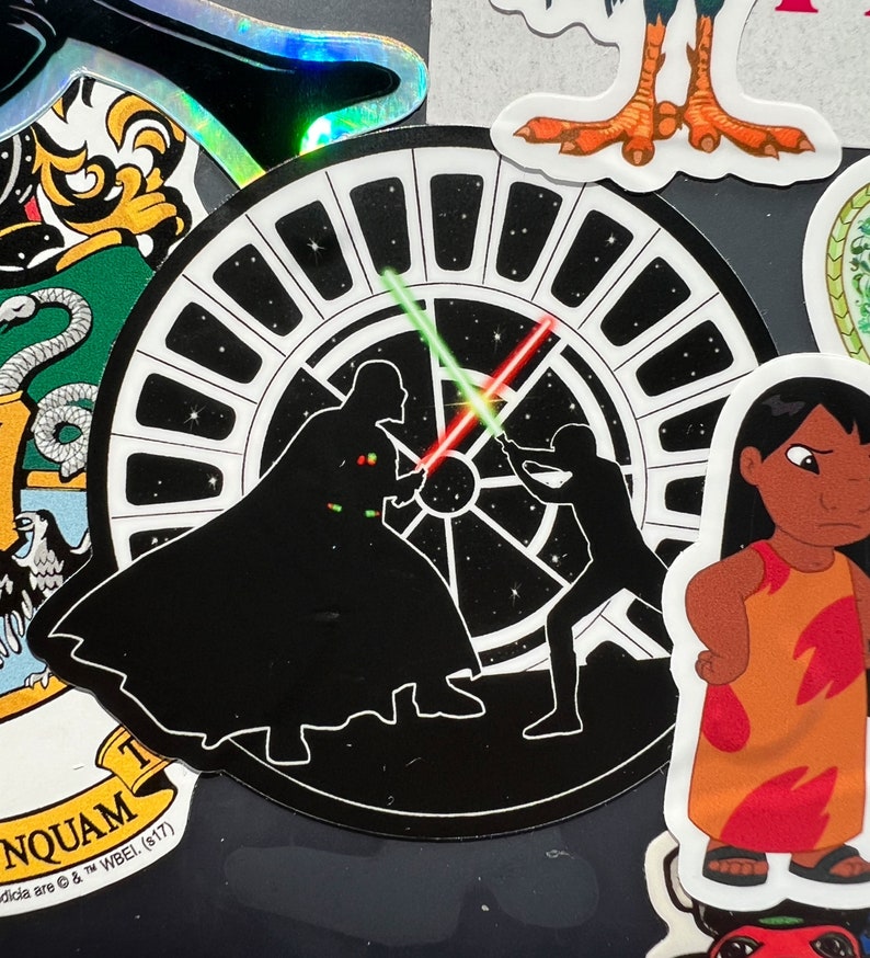 Darth Vader Vs. Luke Skywalker Sticker return of the - Etsy