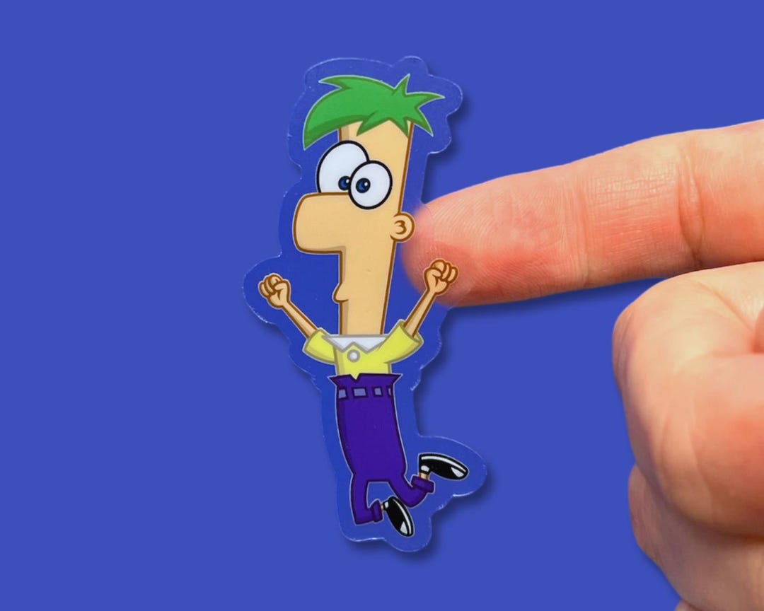 Phineas & Ferb Sticker: “ferb Fletcher” Disney Clear Vinyl Decals | 1.5 ...