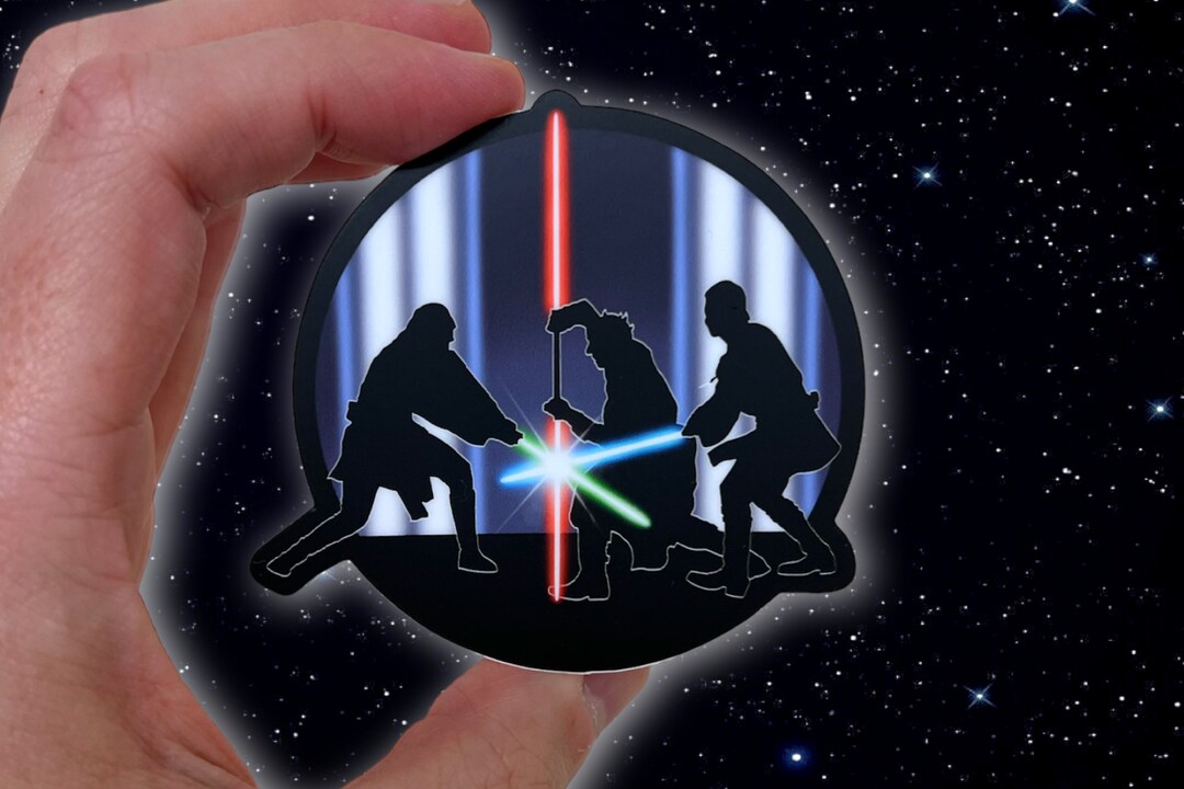 Darth Maul Vs Qui-gonn Jinn + Obi-wan Kenobi Sticker | “duel of the ...
