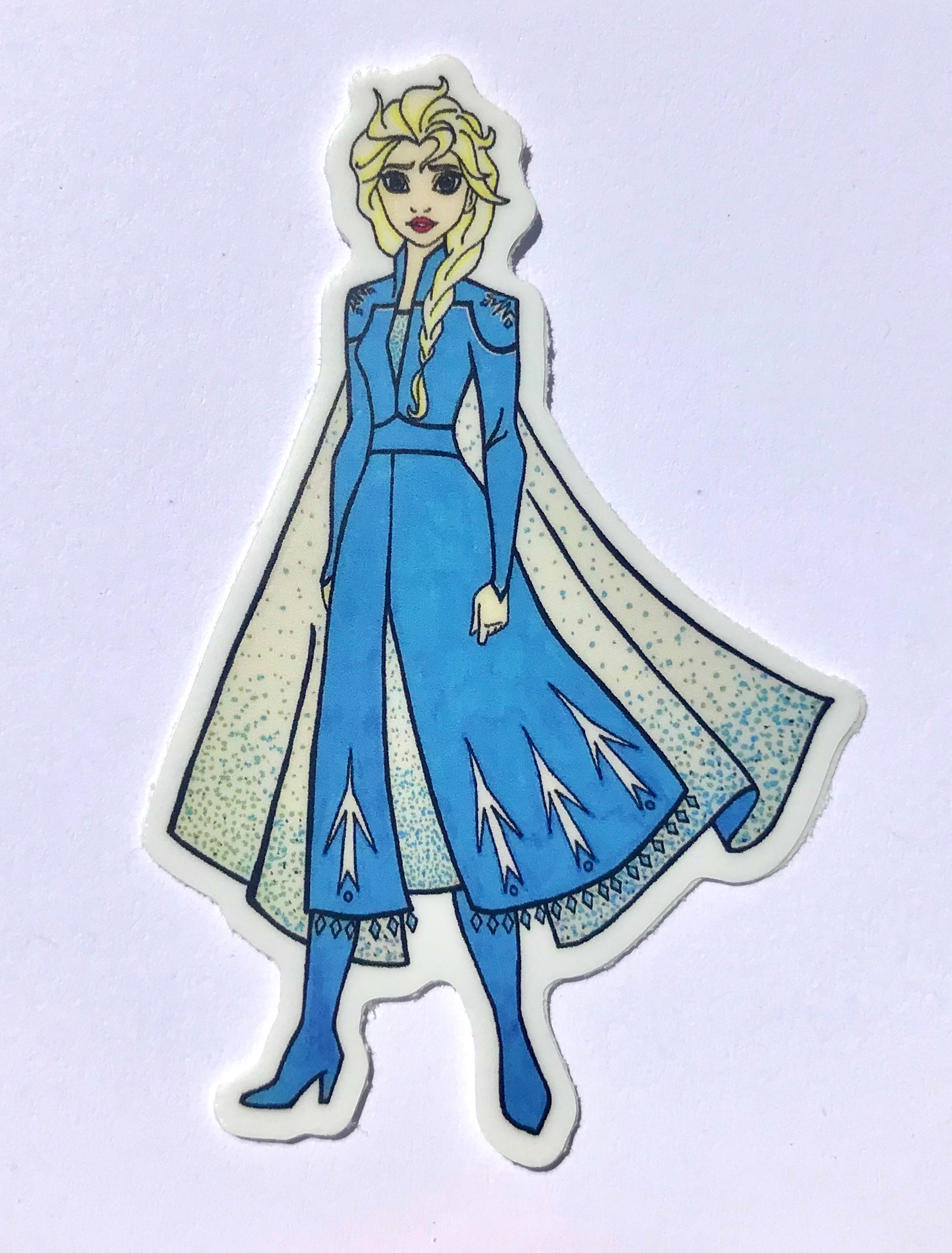 Elsa Frozen Sticker frozen 2 Disney Princess | Etsy