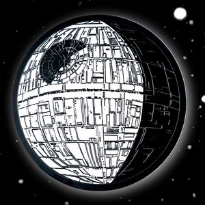 Death Star Stickers: Star Wars Vinyl Decals | Holographic OR Black and ...