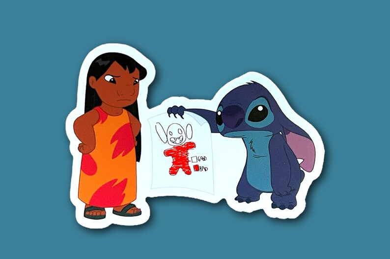Lilo & Stitch Disney Sticker badness Level - Etsy