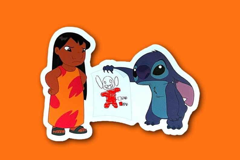 Lilo & Stitch Disney Sticker badness Level - Etsy
