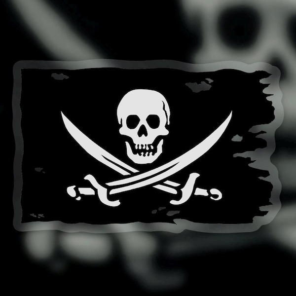 Pirate Flag Stickers - Etsy