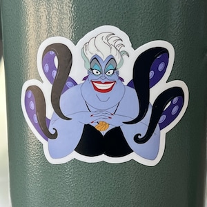 Ursula Sticker: the Little Mermaid Disney Villain Vinyl Decals | 3" X 2 ...