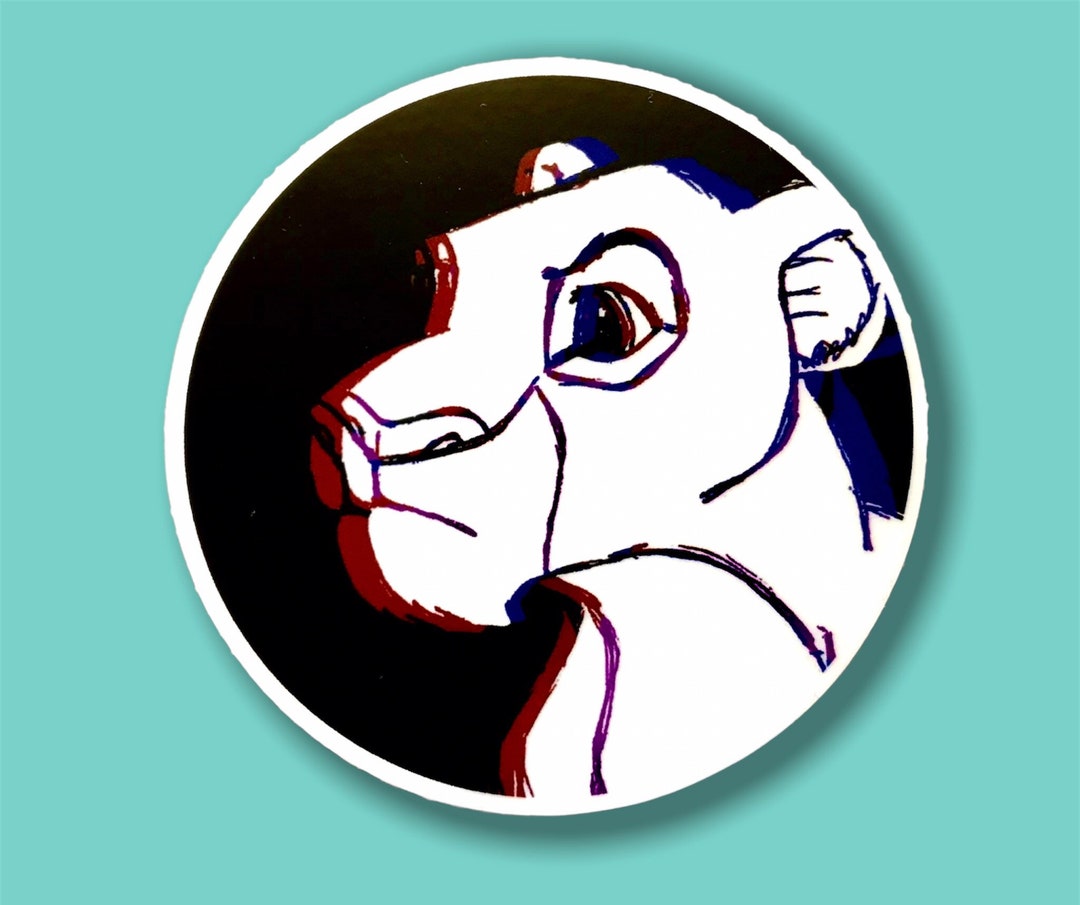 Nala From "the Lion King" Sticker: Disney Vinyl Decals | 3" X 3" - Etsy