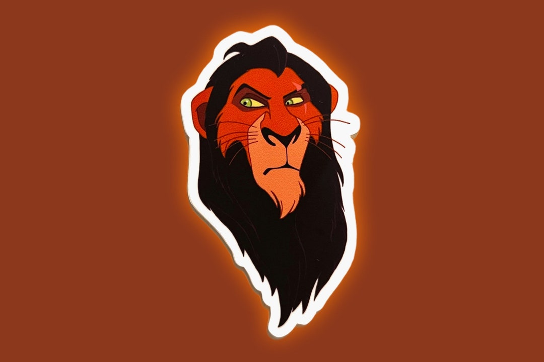 Scar Disney Villain Sticker long Live the King the Lion - Etsy