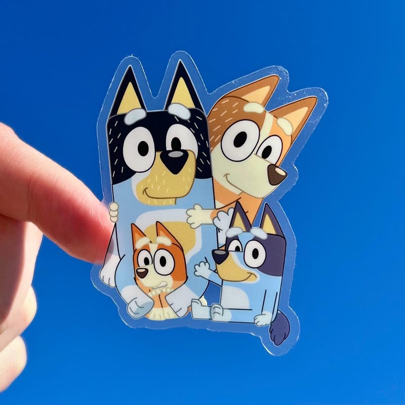 Bluey Stickers - Etsy