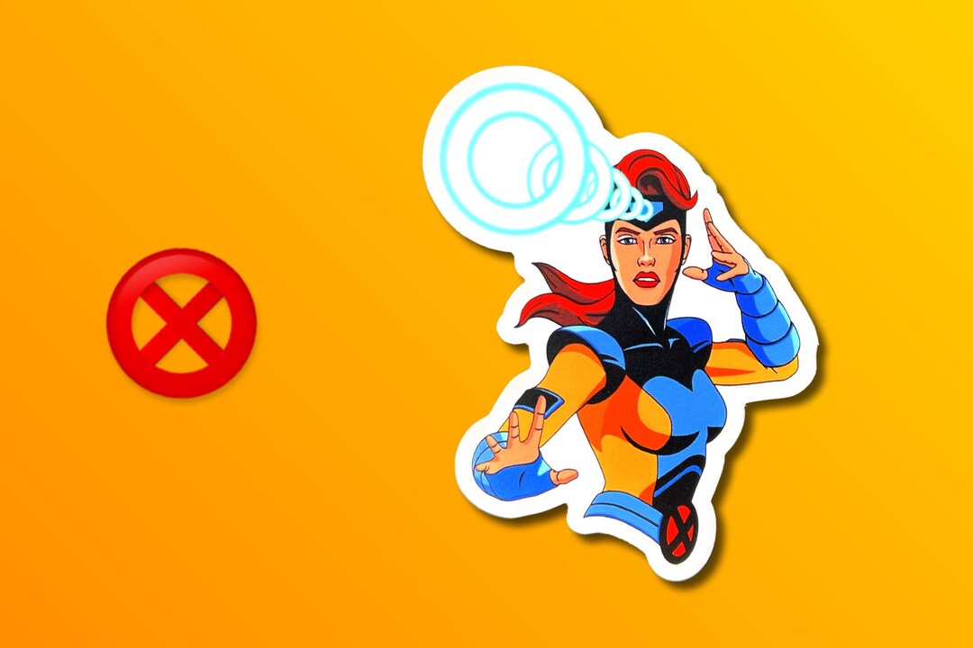 Jean Grey X-men Sticker: Marvel Vinyl Decals | 2.2" X 3" - Etsy