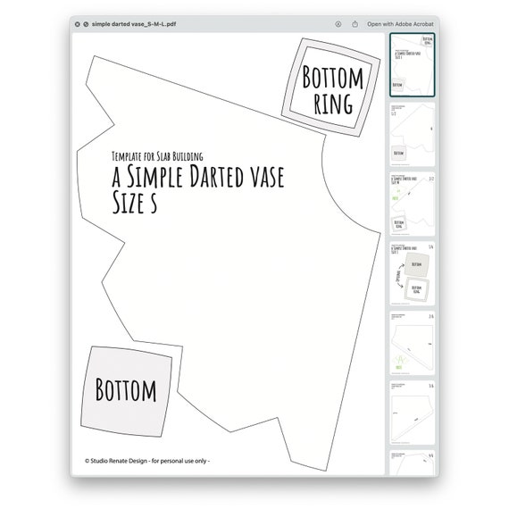 Vase Template Black And White