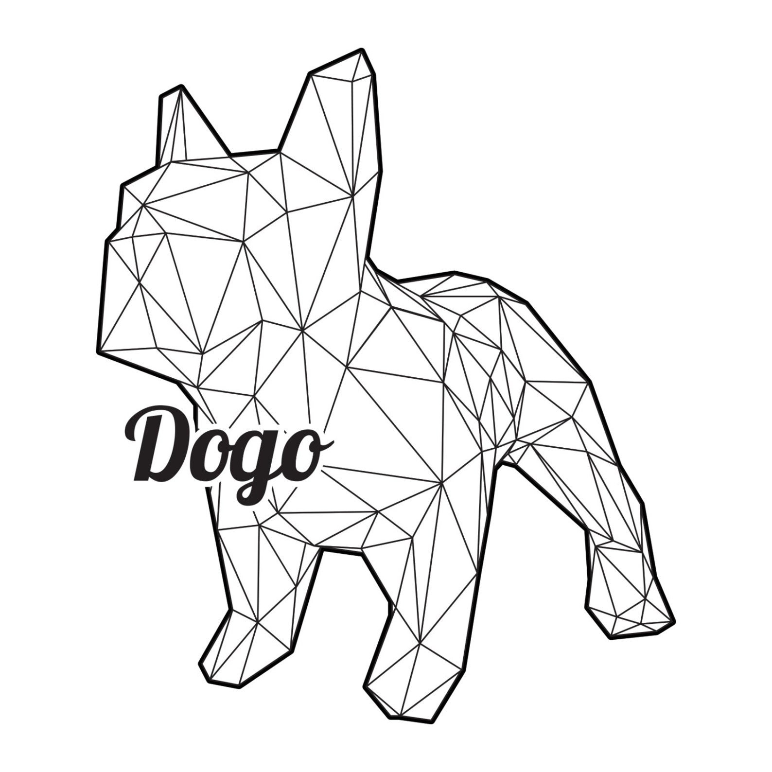 Dogo - DIY Folding Kit for a Beautiful Geometric Low Poly Diamond Style ...