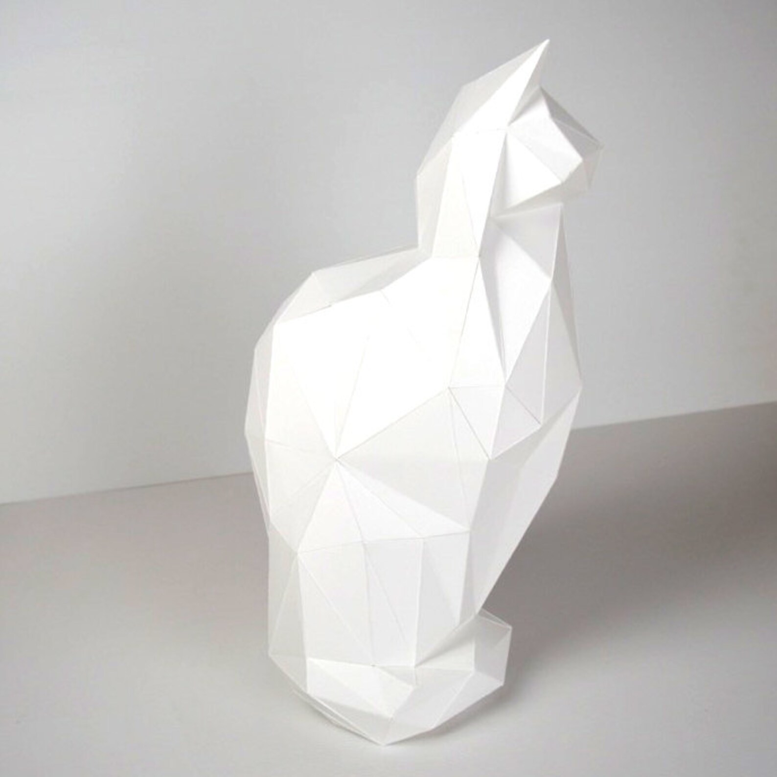 Kato Feline Cat Print & Fold Papercraft Kit Printable Low | Etsy