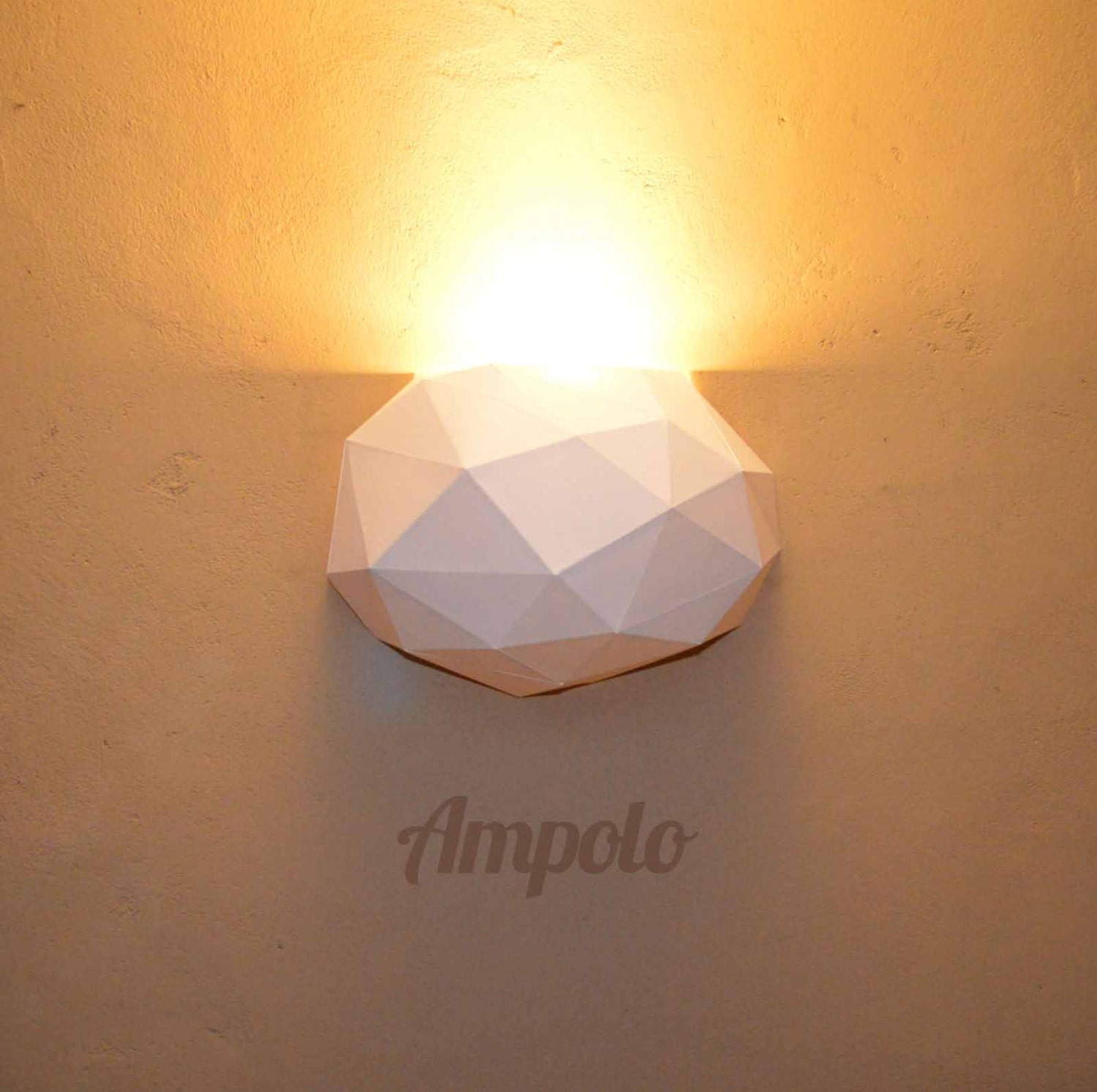 Ampolo DIY Asymmetric Geometric Lampshade for Ceiling or - Etsy