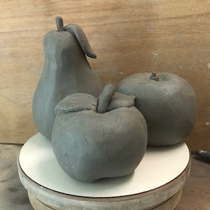 Easy Clay Handbuild Apples Pears Lemons Oranges Artichokes Kiwi’s Figs ...