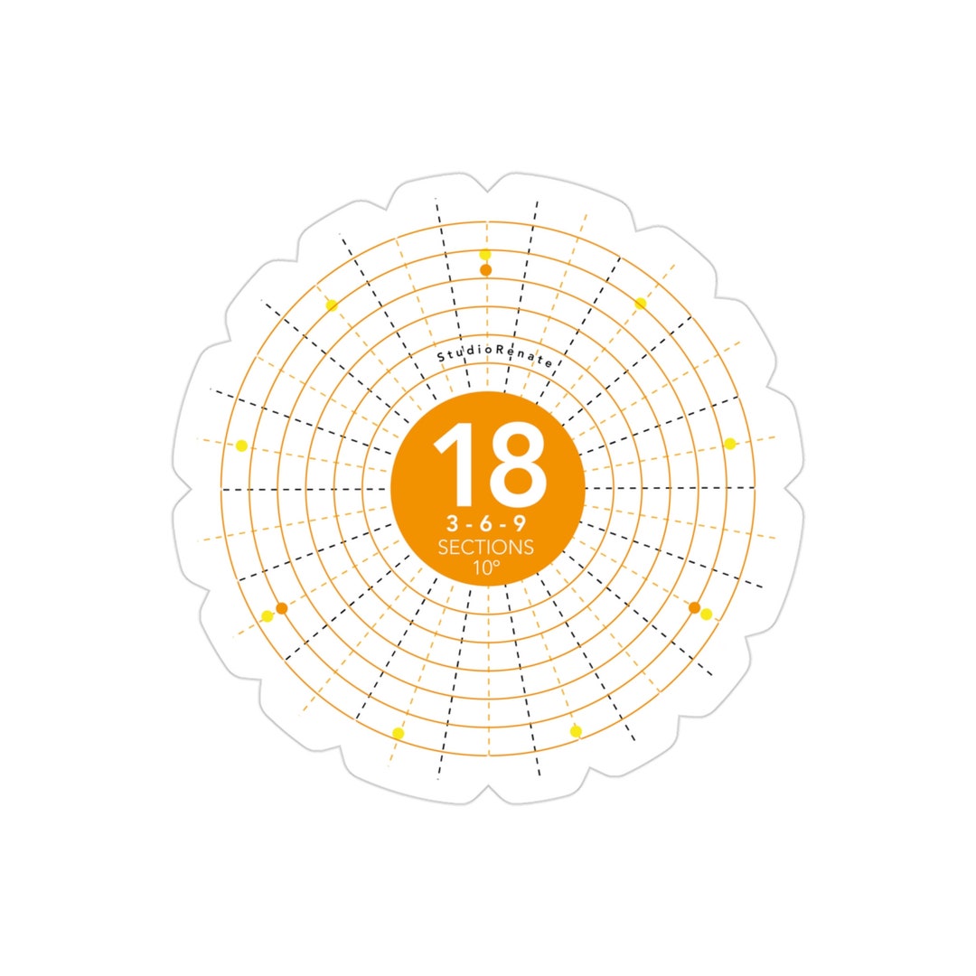 Pottery Decorating Disk Tool18 Sections Vinyl Sticky but Not Sticky for ...