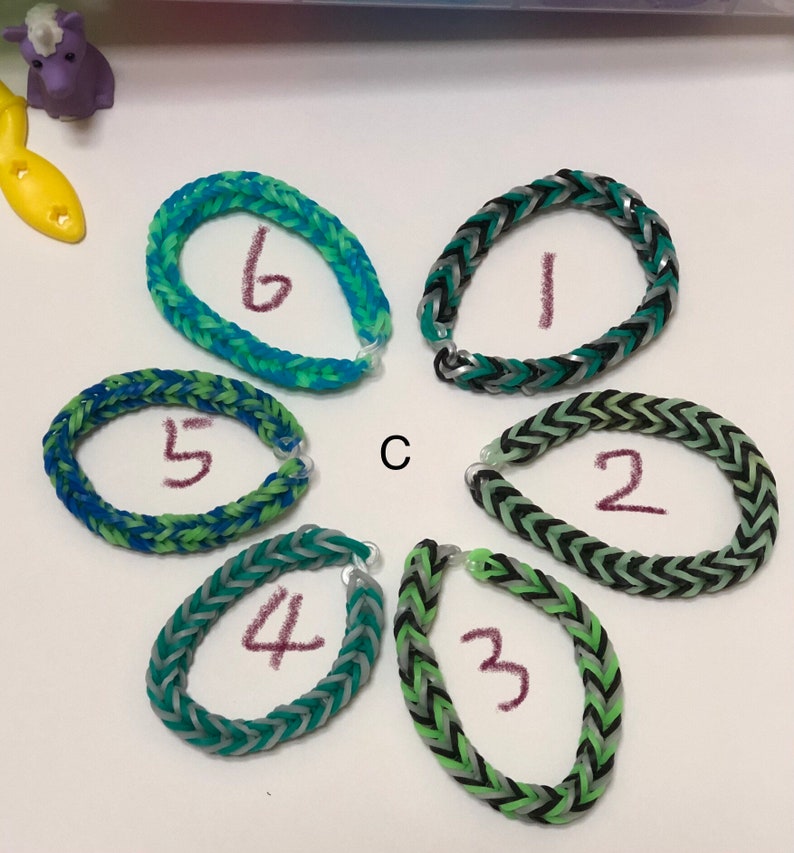 Rubber Band Bracelets - Colorful and Customizable - Etsy